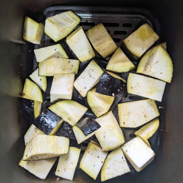 Air Fryer Aubergine (Perfect for pasta, curries and stews) - The Air ...